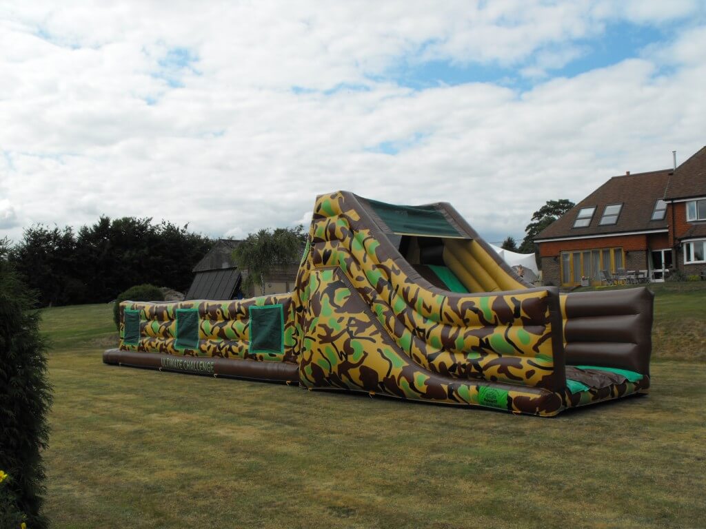 60ft Army Assault Course - assault course inflatable